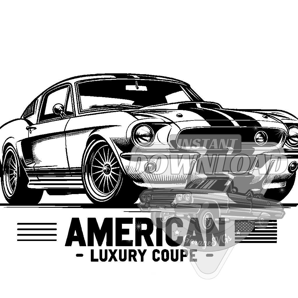 American Luxury Coupe SVG Bundle - Etsy