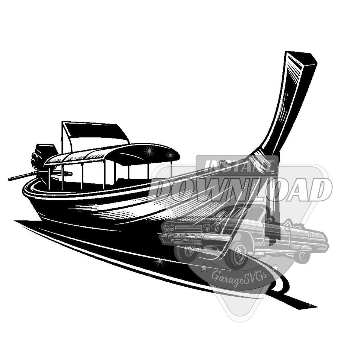 Longtail Boat SVG Bundle - Etsy