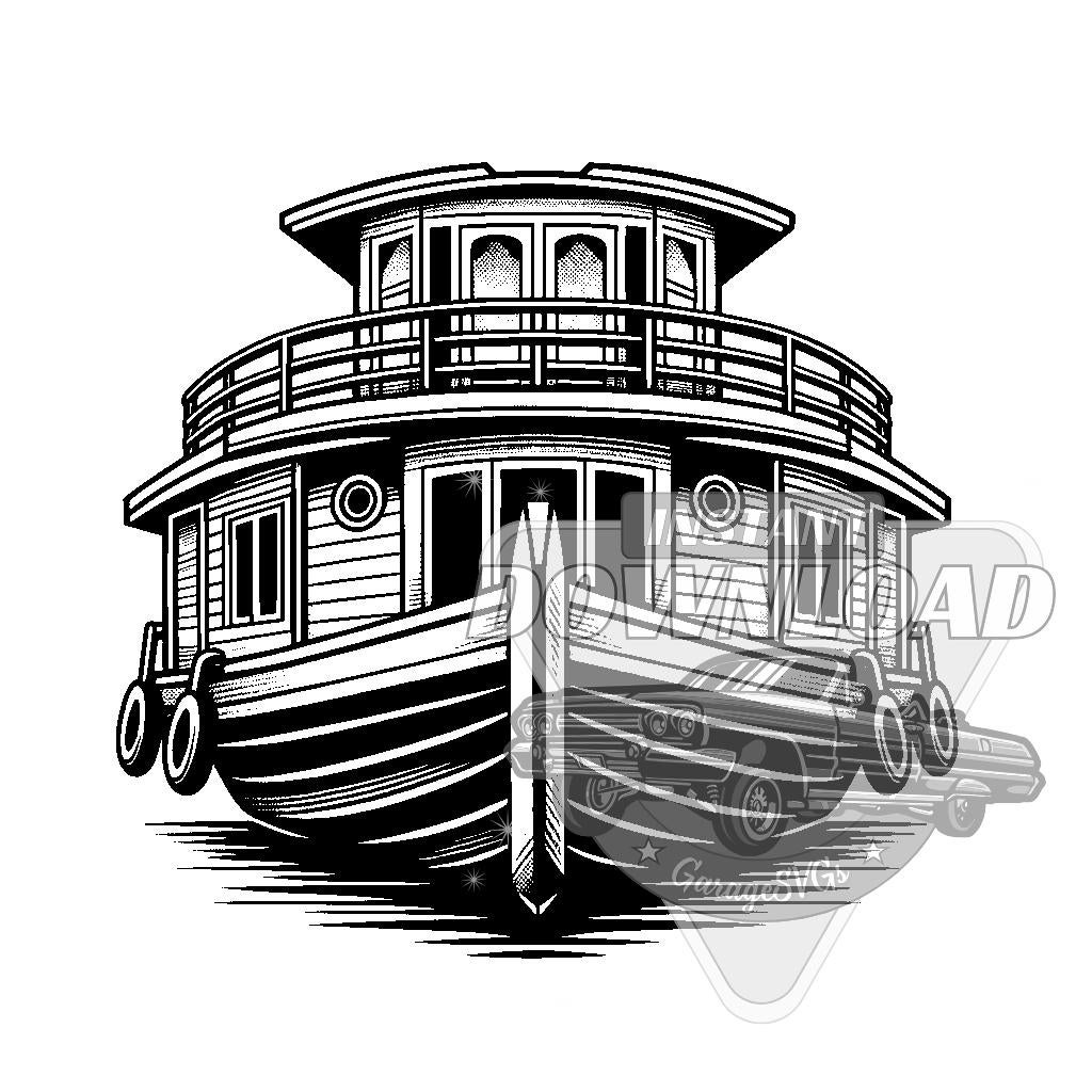 Houseboat SVG Bundle - Etsy