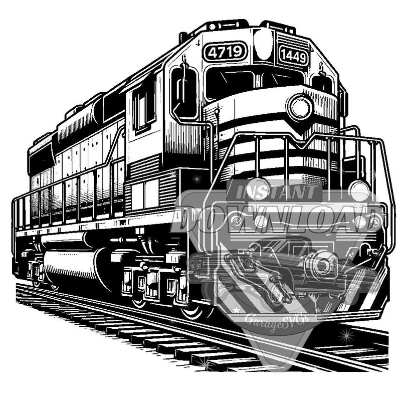 Diesel Locomotive SVG Bundle - Etsy