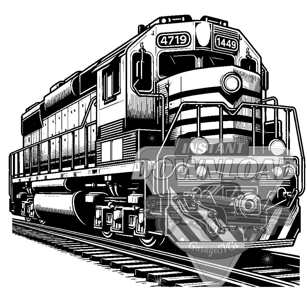 Diesel Locomotive SVG Bundle - Etsy