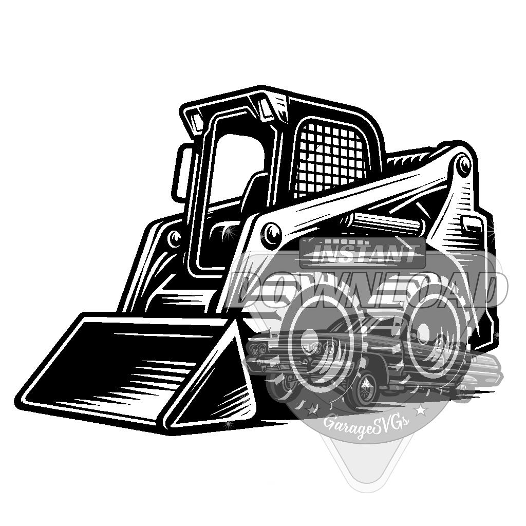 Skid Steer Loader SVG Bundle - Etsy
