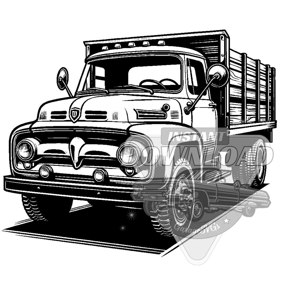 Classic Utility Truck SVG Bundle - Etsy