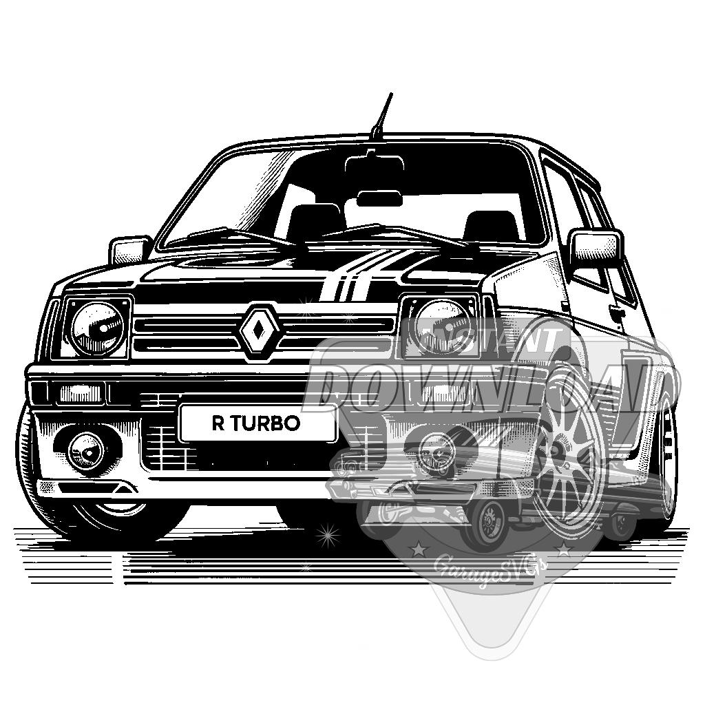 Renault R5 Turbo SVG Bundle - Etsy
