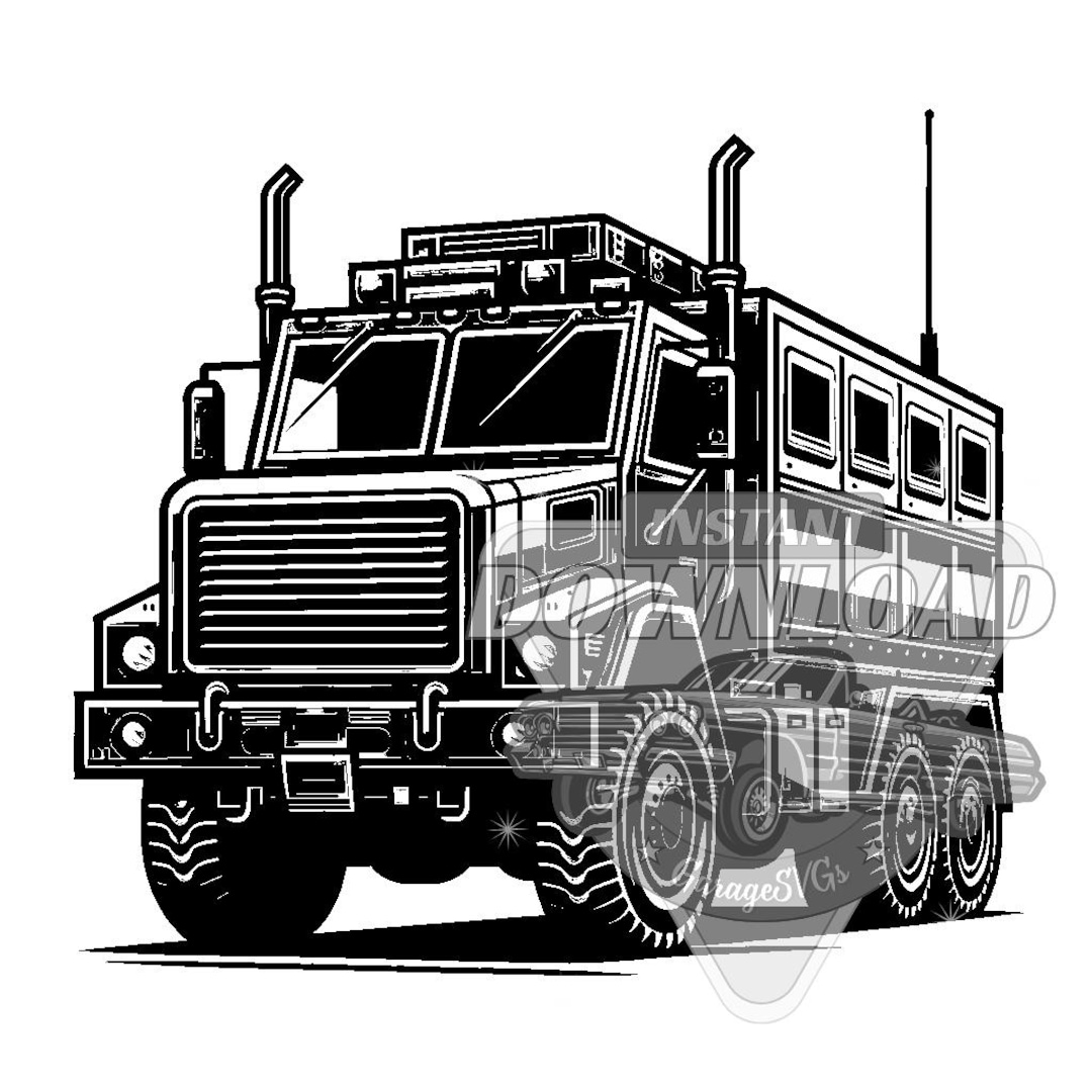 Troop Transport Truck SVG Bundle - Etsy