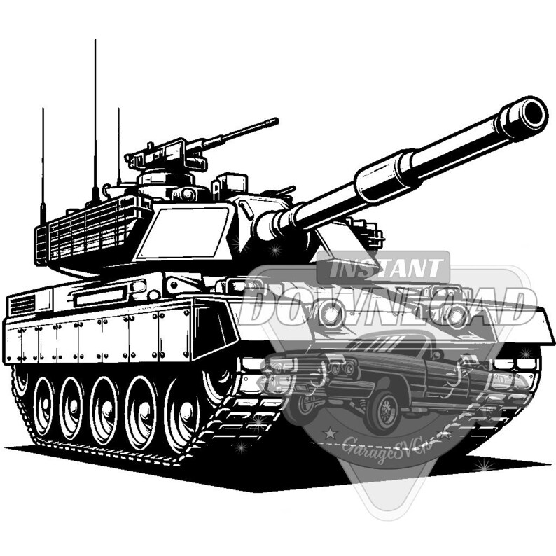 Battle Tank SVG Bundle - Etsy