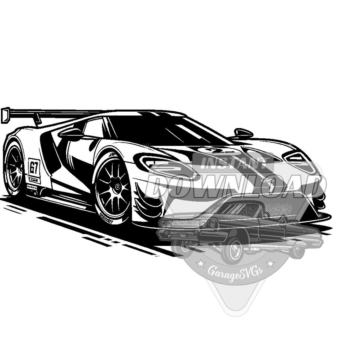 GT Race Car SVG Bundle - Etsy