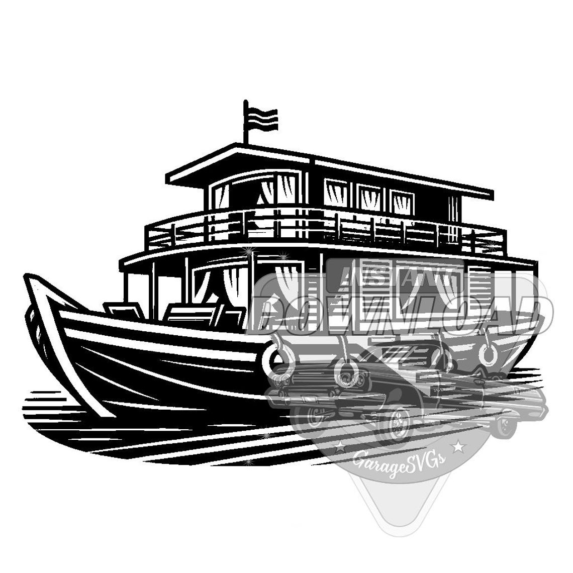 Houseboat SVG Bundle - Etsy