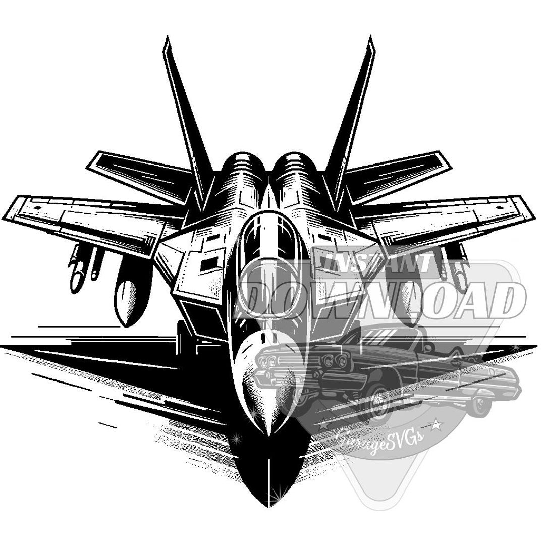 Interceptor Aircraft SVG Bundle - Etsy