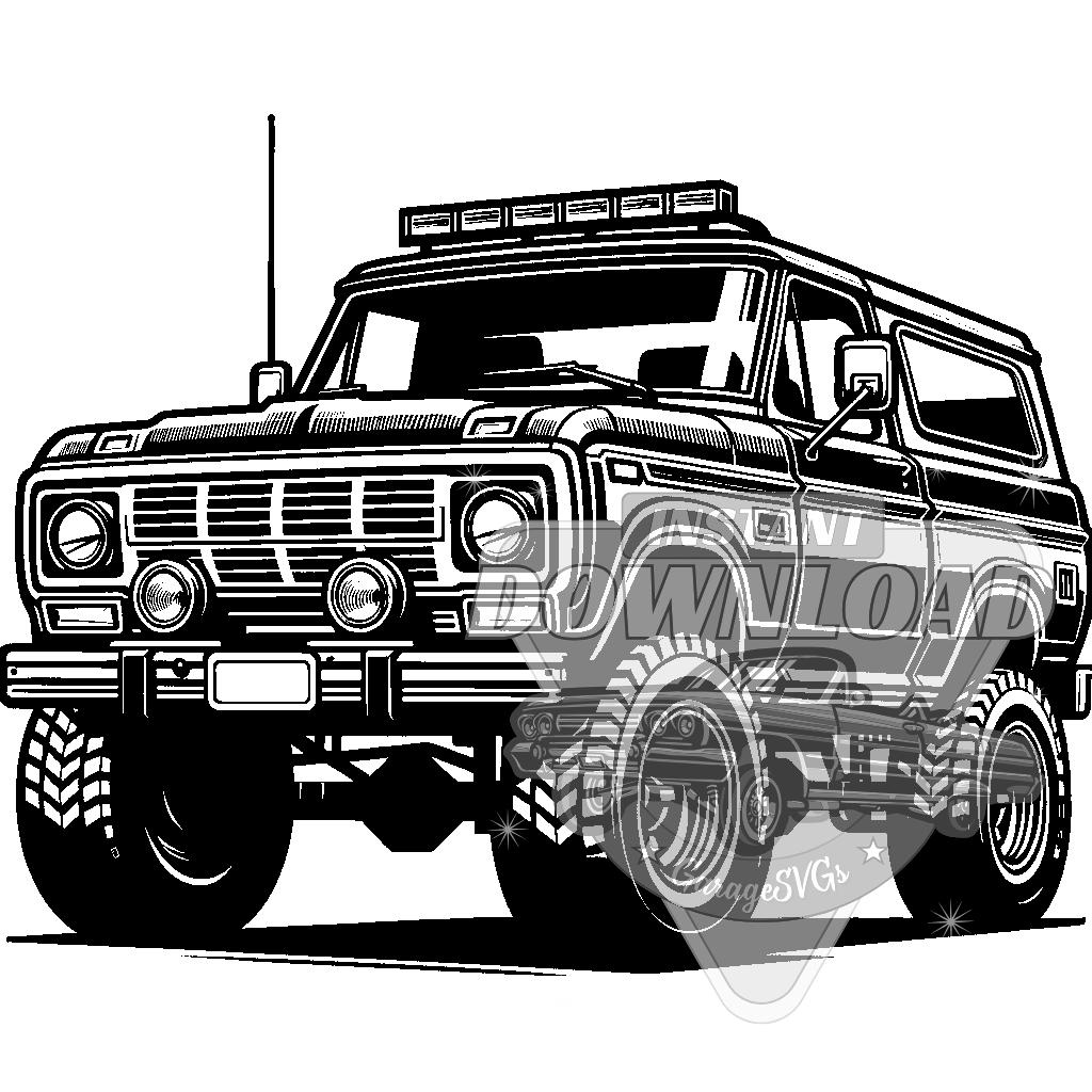 4x4 Truck SVG Bundle - Etsy