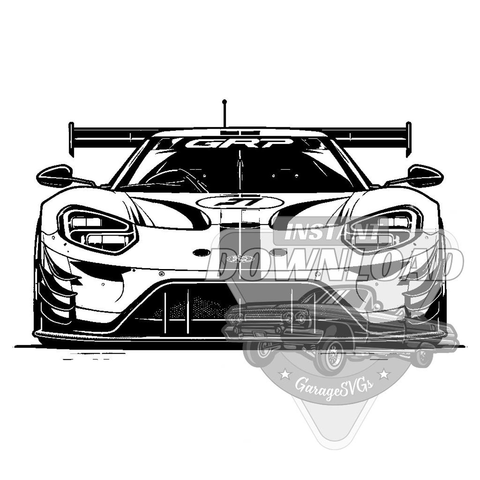 GT Race Car SVG Bundle - Etsy