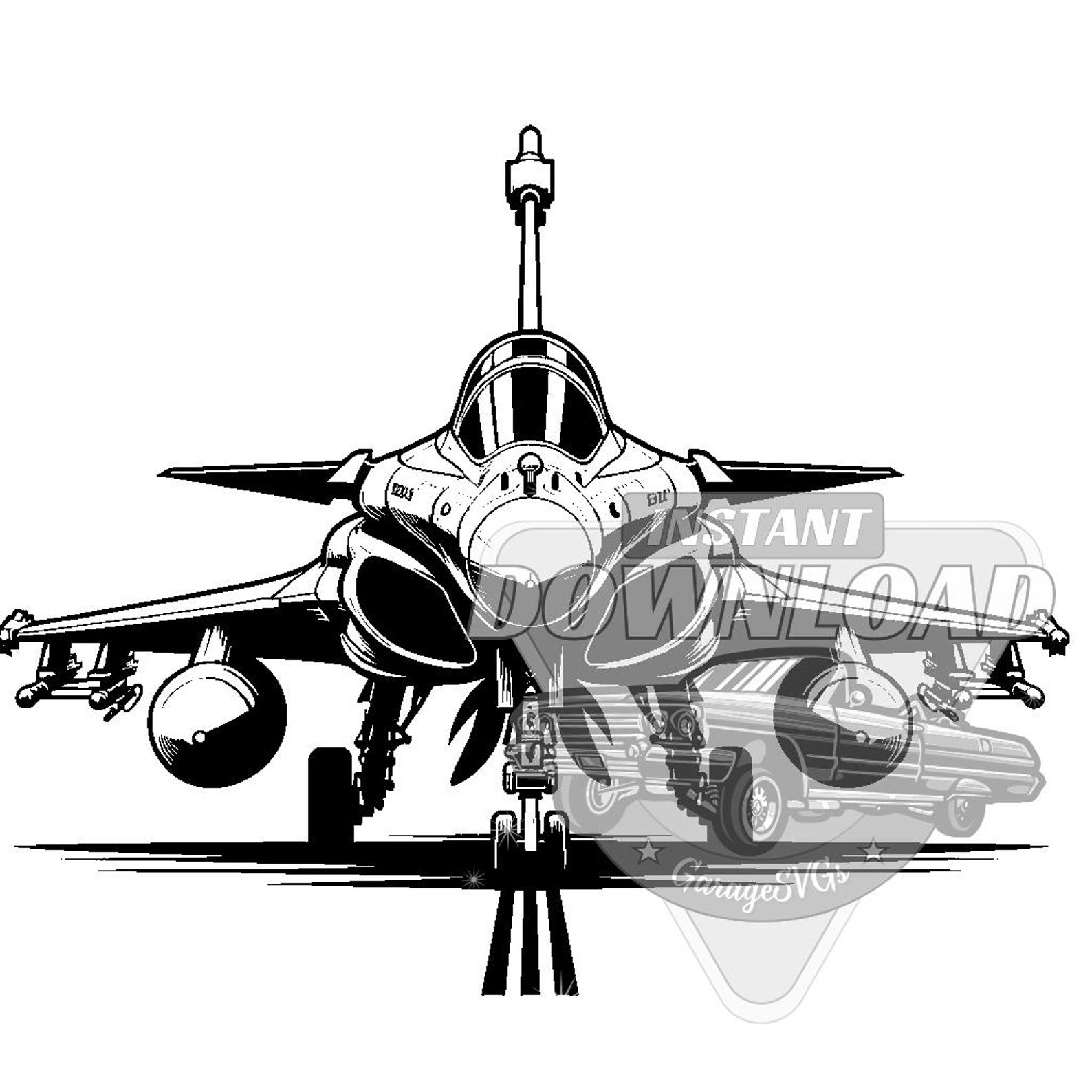 Rafale Fighter Jet SVG Bundle - Etsy