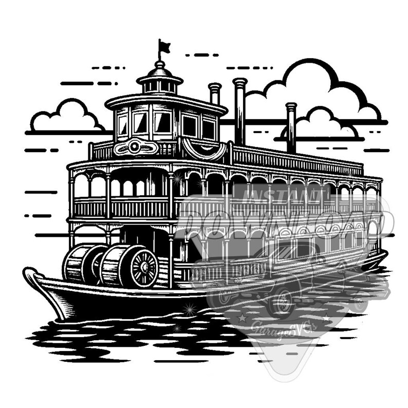 Riverboat SVG Bundle - Etsy
