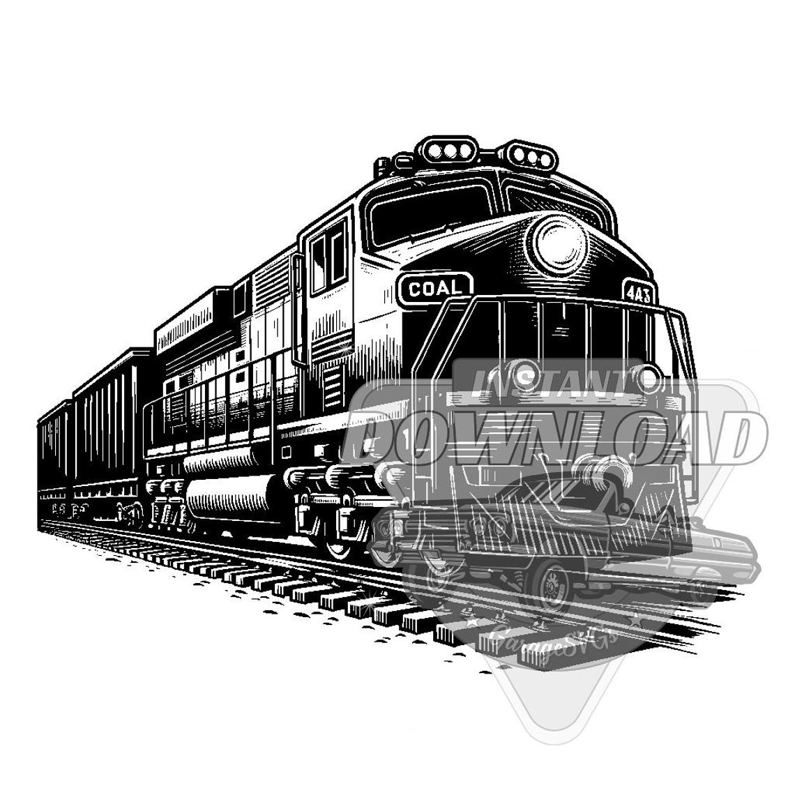 Coal Train SVG Bundle - Etsy
