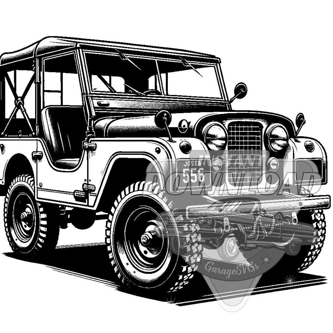 Vintage off Road Vehicle SVG Bundle - Etsy