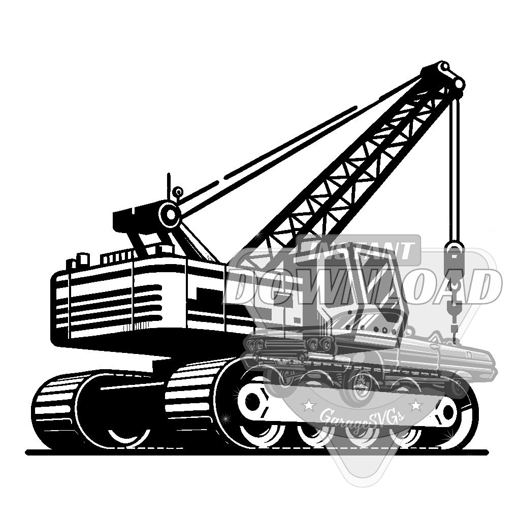 Crawler Crane SVG Bundle - Etsy