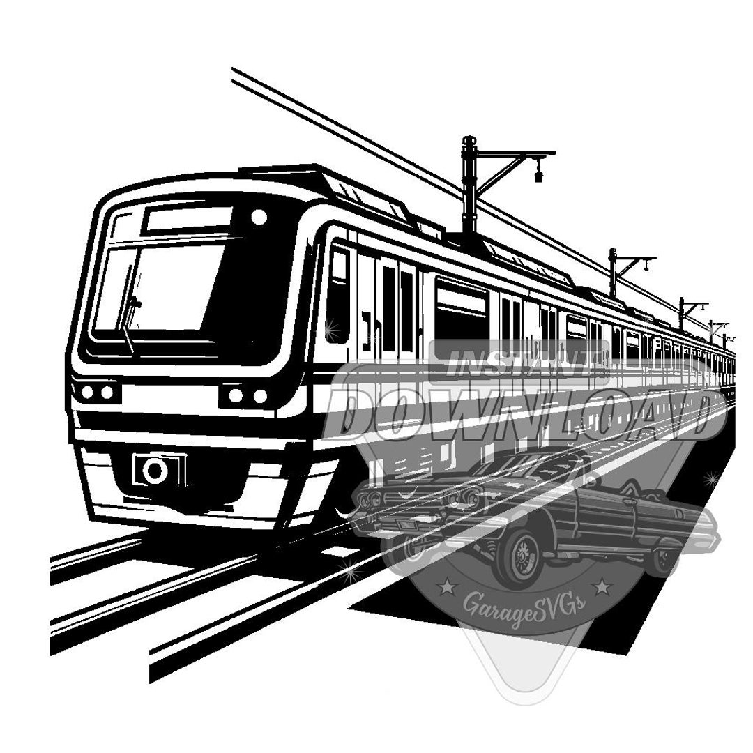 Intercity Train SVG Bundle - Etsy