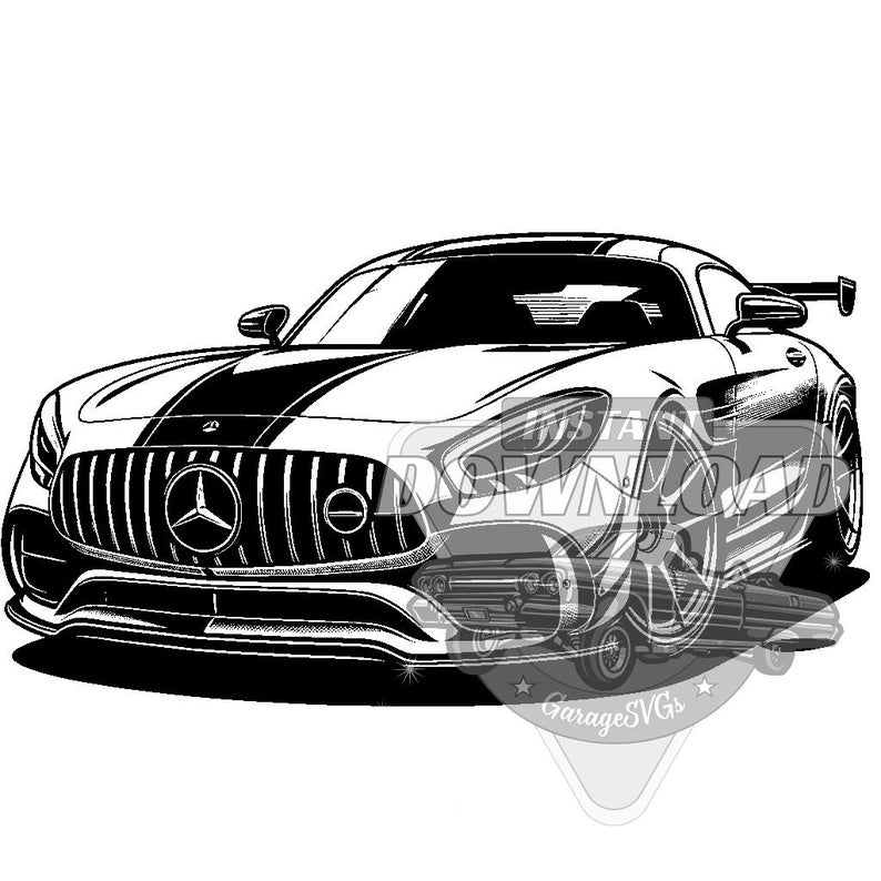 Mercedes AMG GT Black Series SVG Bundle - Etsy