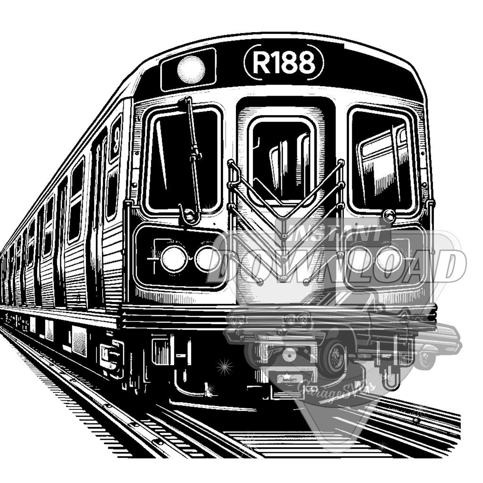 R188 Subway Car SVG Bundle - Etsy