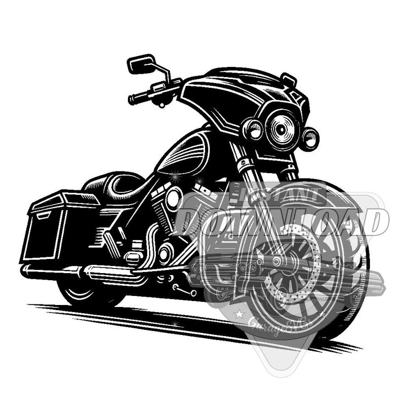 Bagger Motorcycle SVG Bundle - Etsy