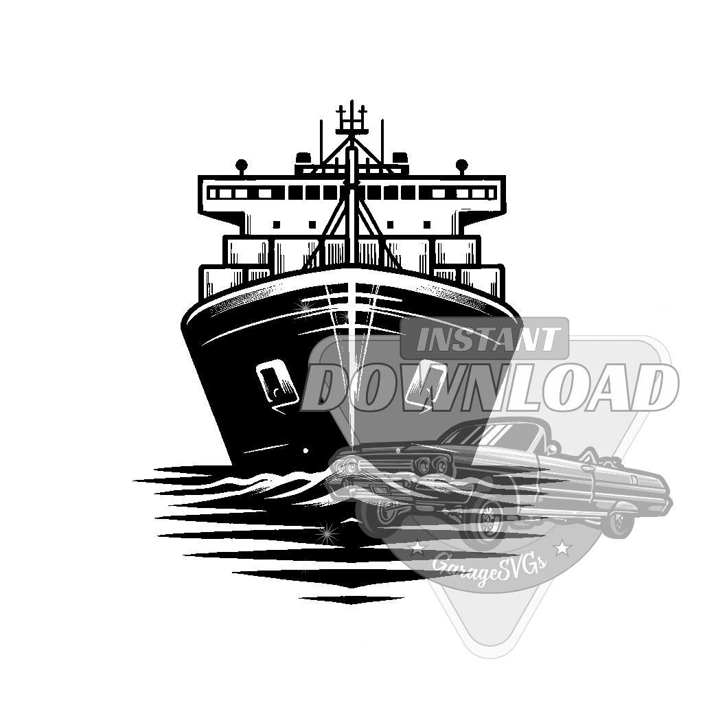 Cargo Ship SVG Bundle - Etsy
