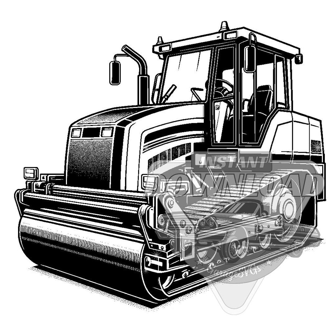 Asphalt Paver SVG Bundle - Etsy