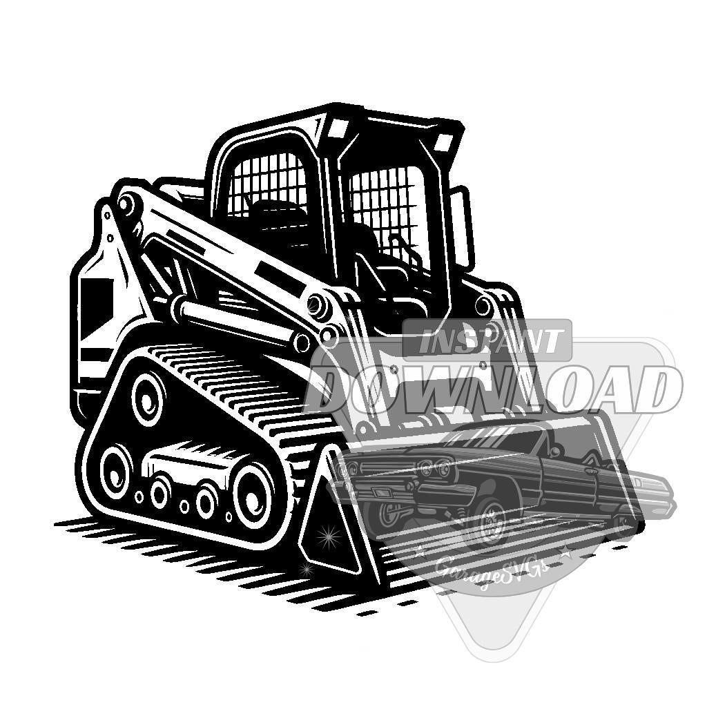 Compact Track Loader SVG Bundle - Etsy