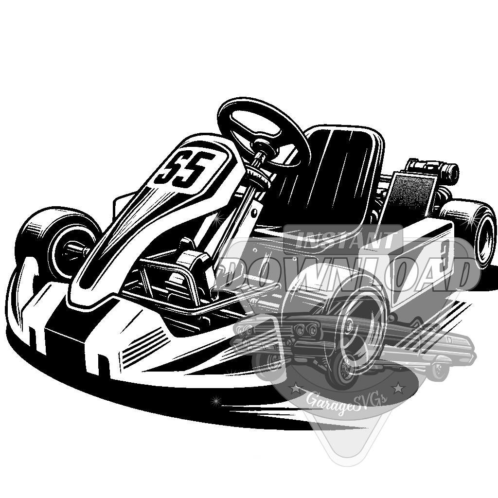 Go Kart SVG Bundle - Etsy
