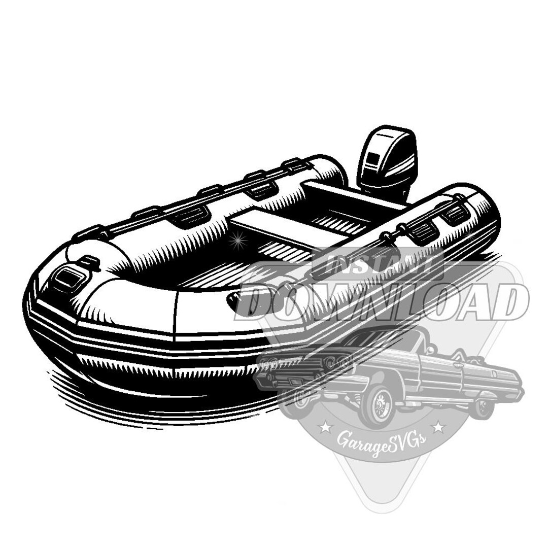 Inflatable Boat SVG Bundle - Etsy
