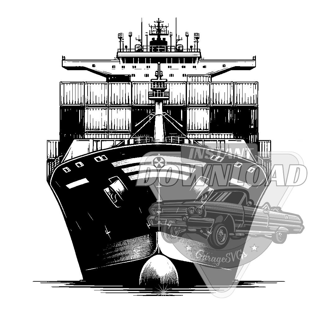 Container Ship SVG Bundle - Etsy