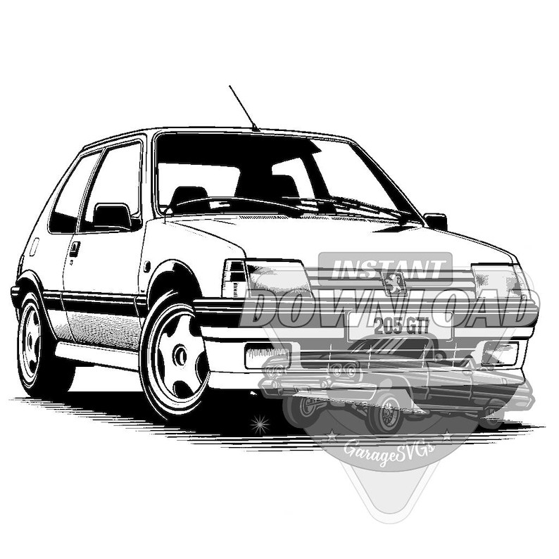205 GTI SVG Bundle - Etsy