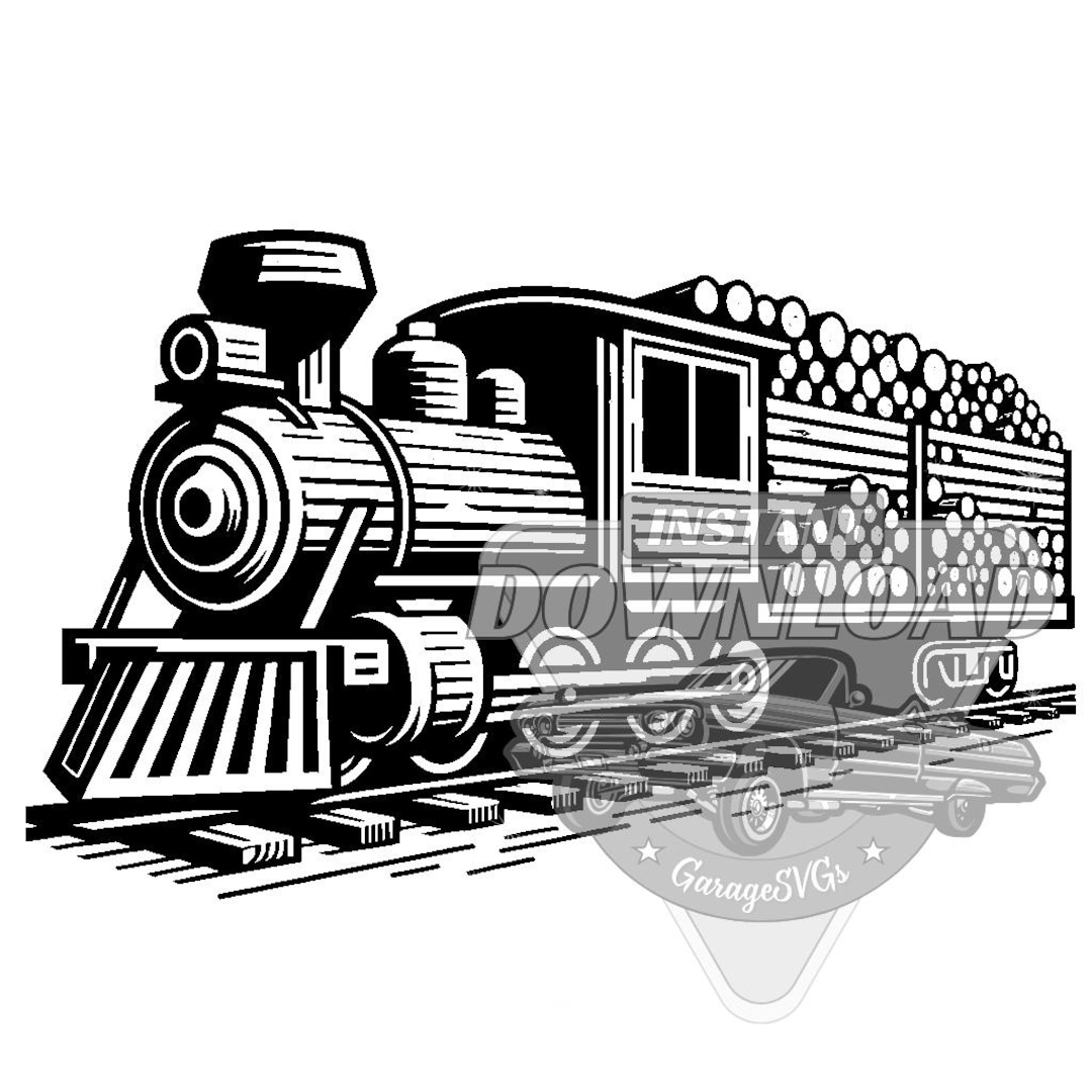 Woodchip Train SVG Bundle - Etsy
