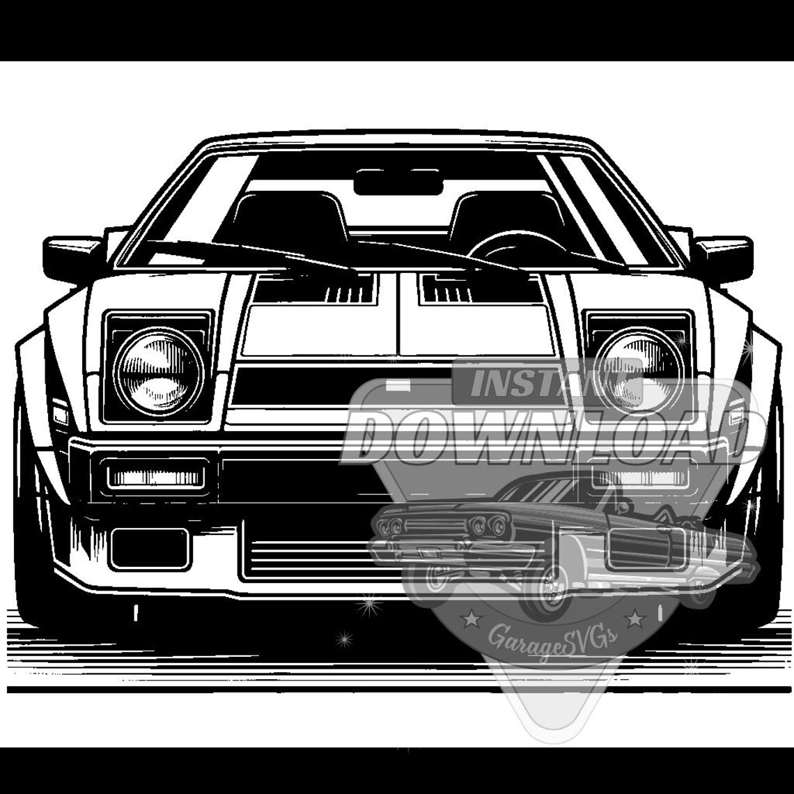Ferrari F40 SVG Bundle - Etsy