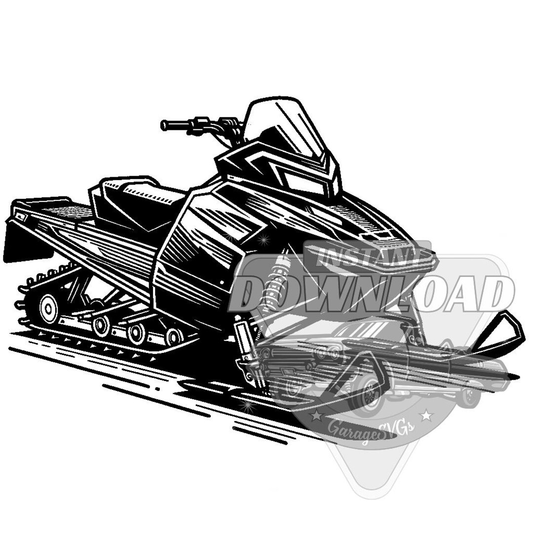 Snowmobile SVG Bundle - Etsy