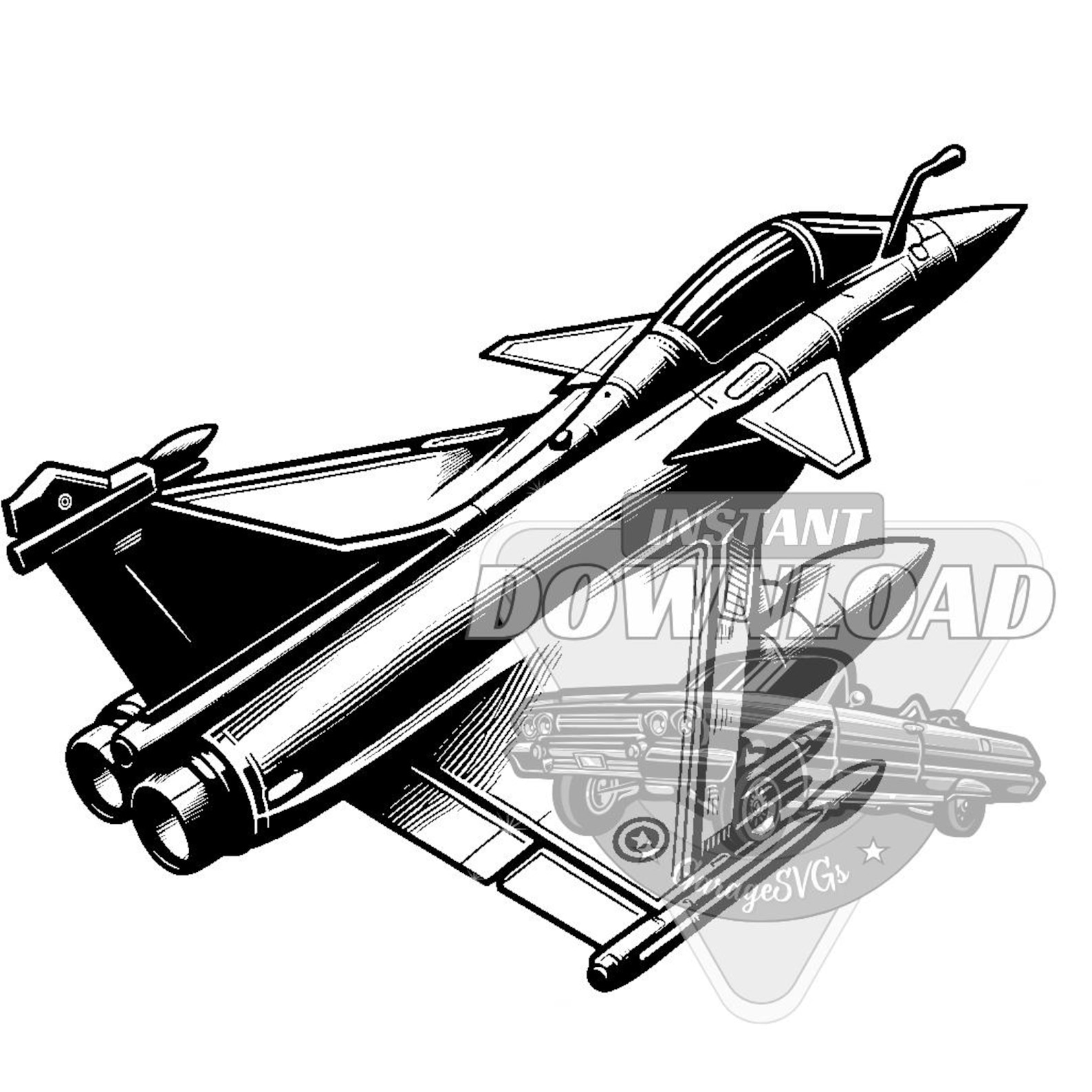Rafale Fighter Jet SVG Bundle - Etsy