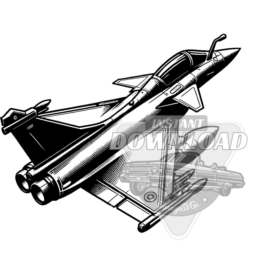 Rafale Fighter Jet SVG Bundle - Etsy