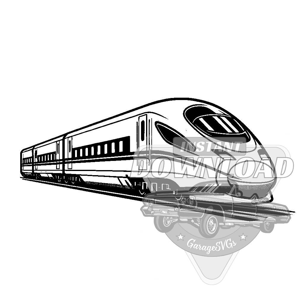 High Speed Train SVG Bundle - Etsy