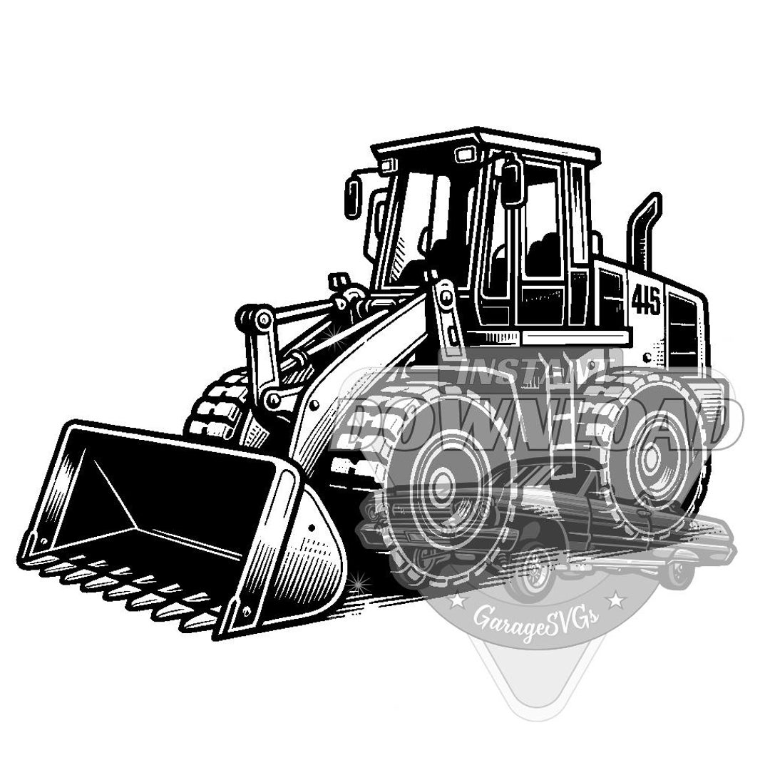 Wheel Loader SVG Bundle - Etsy