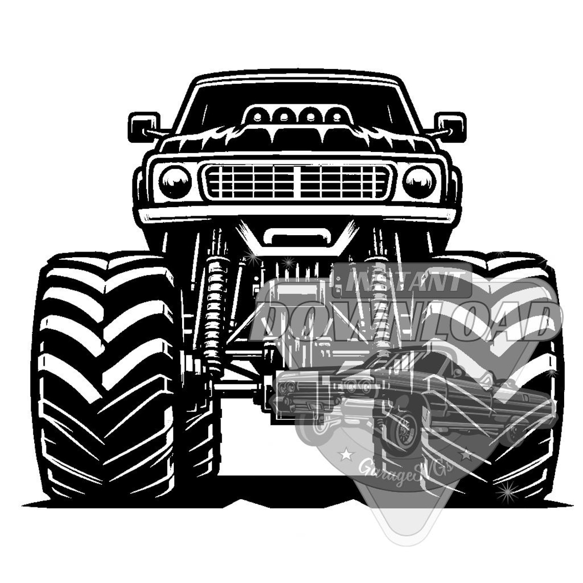 Monster Truck SVG Bundle - Etsy