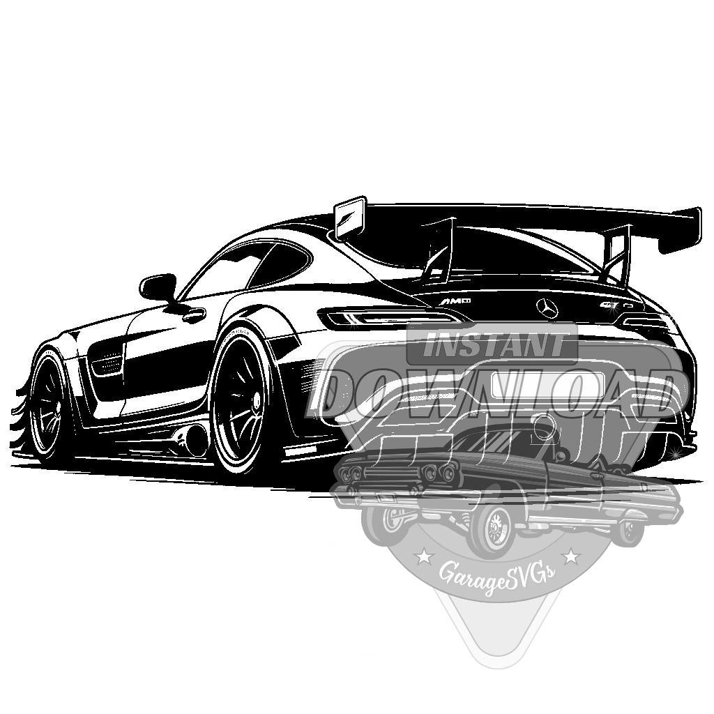 Mercedes AMG GT Black Series SVG Bundle - Etsy