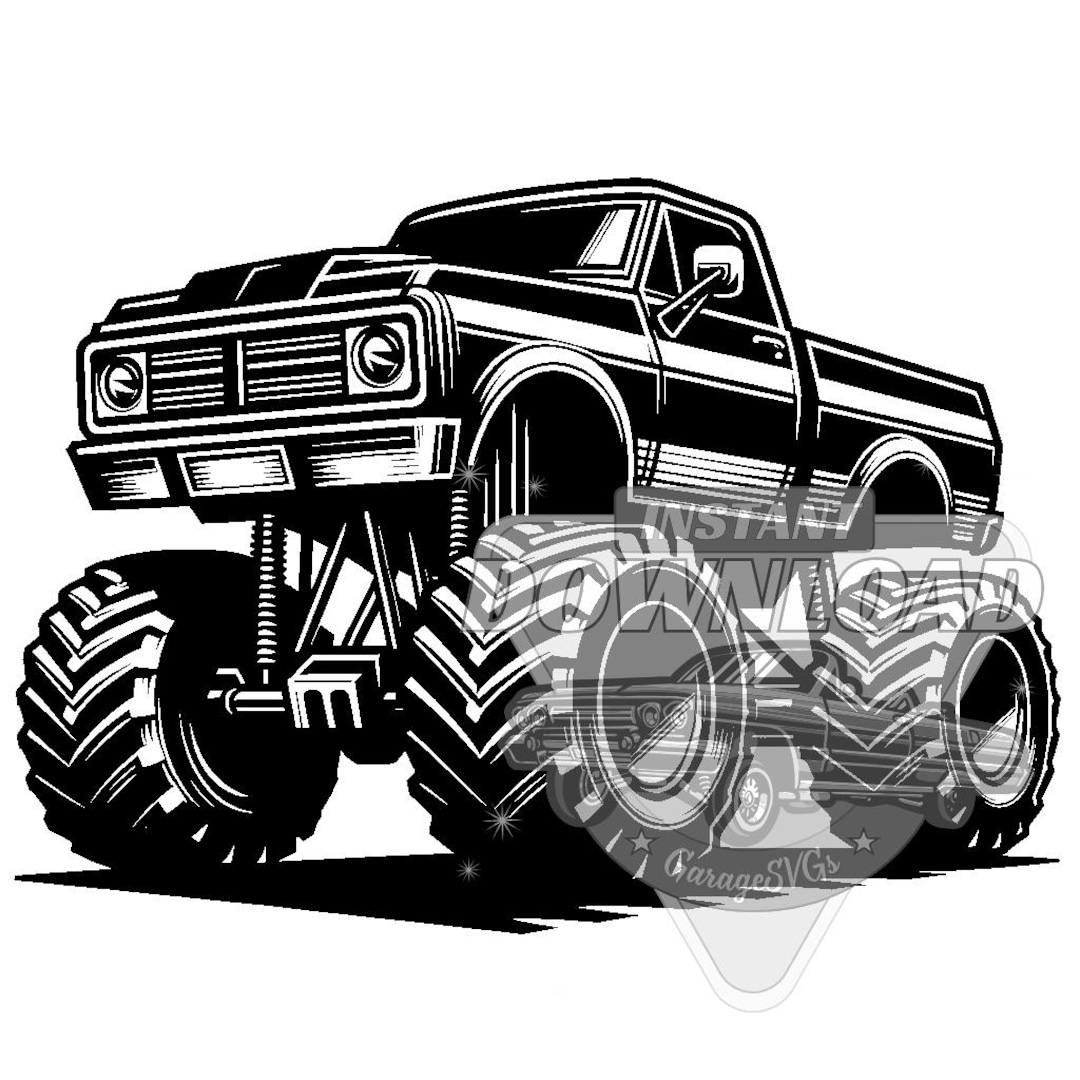 Monster Truck SVG Bundle - Etsy