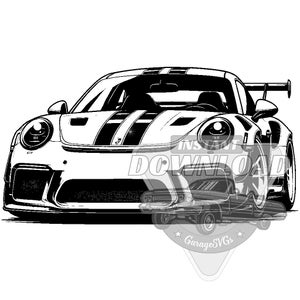 Porsche GT3 RS SVG Bundle - Etsy
