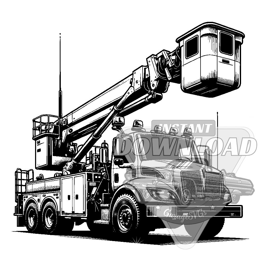 Bucket Truck SVG Bundle - Etsy