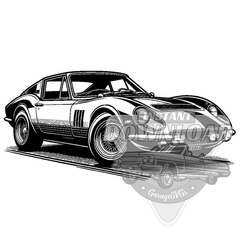 Classic Italian Sports Car SVG Bundle - Etsy