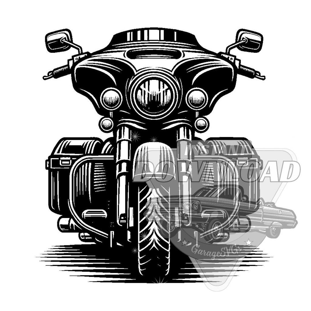 Bagger Motorcycle SVG Bundle - Etsy