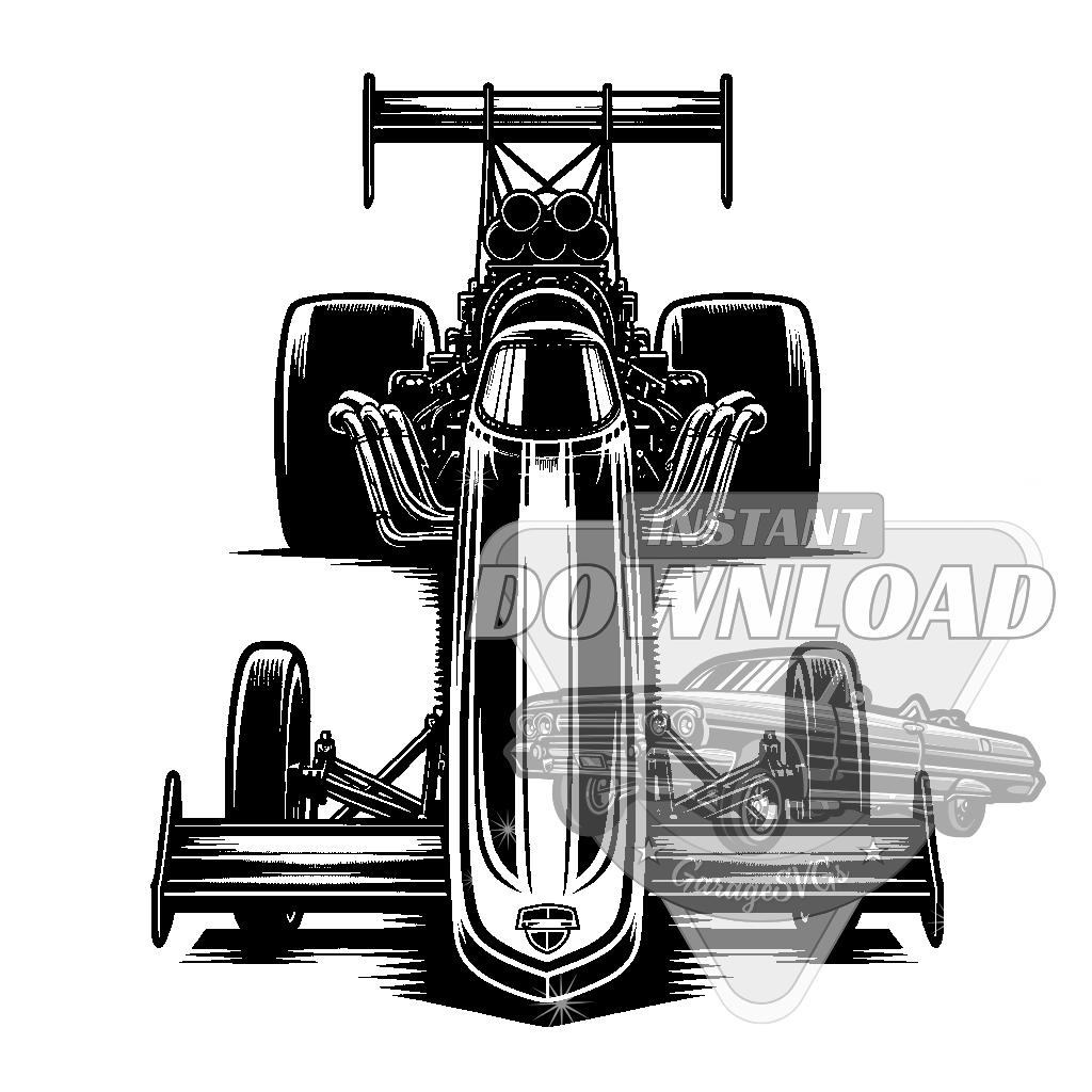 Top Fuel Dragster SVG Bundle - Etsy