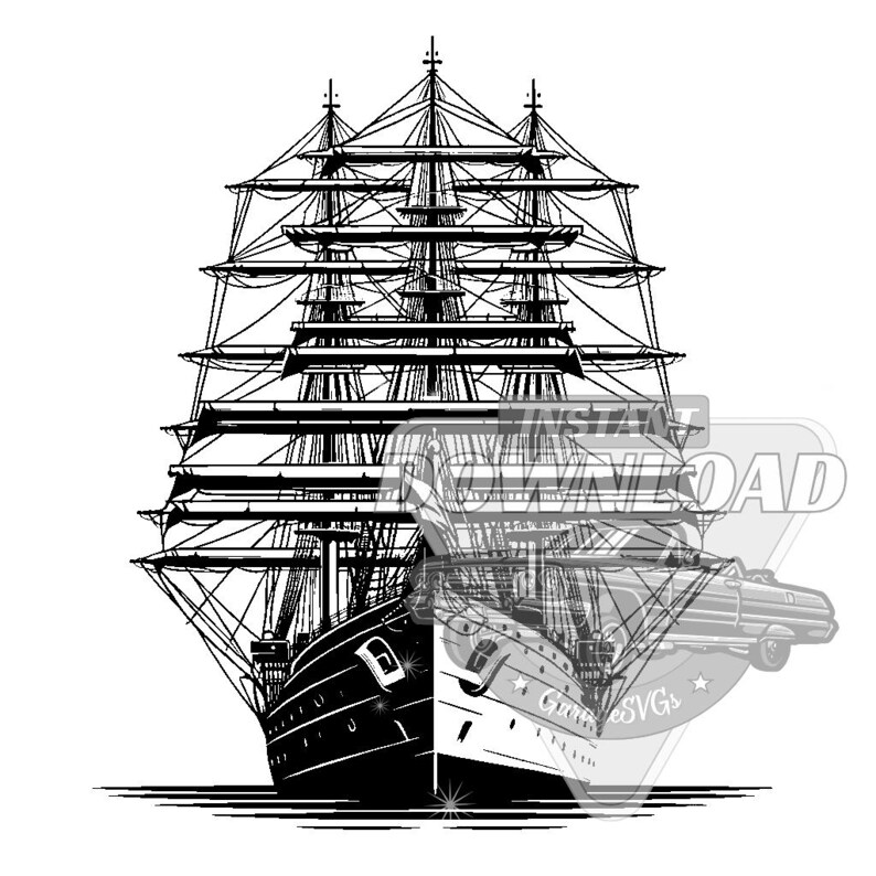 Tall Ship SVG Bundle - Etsy
