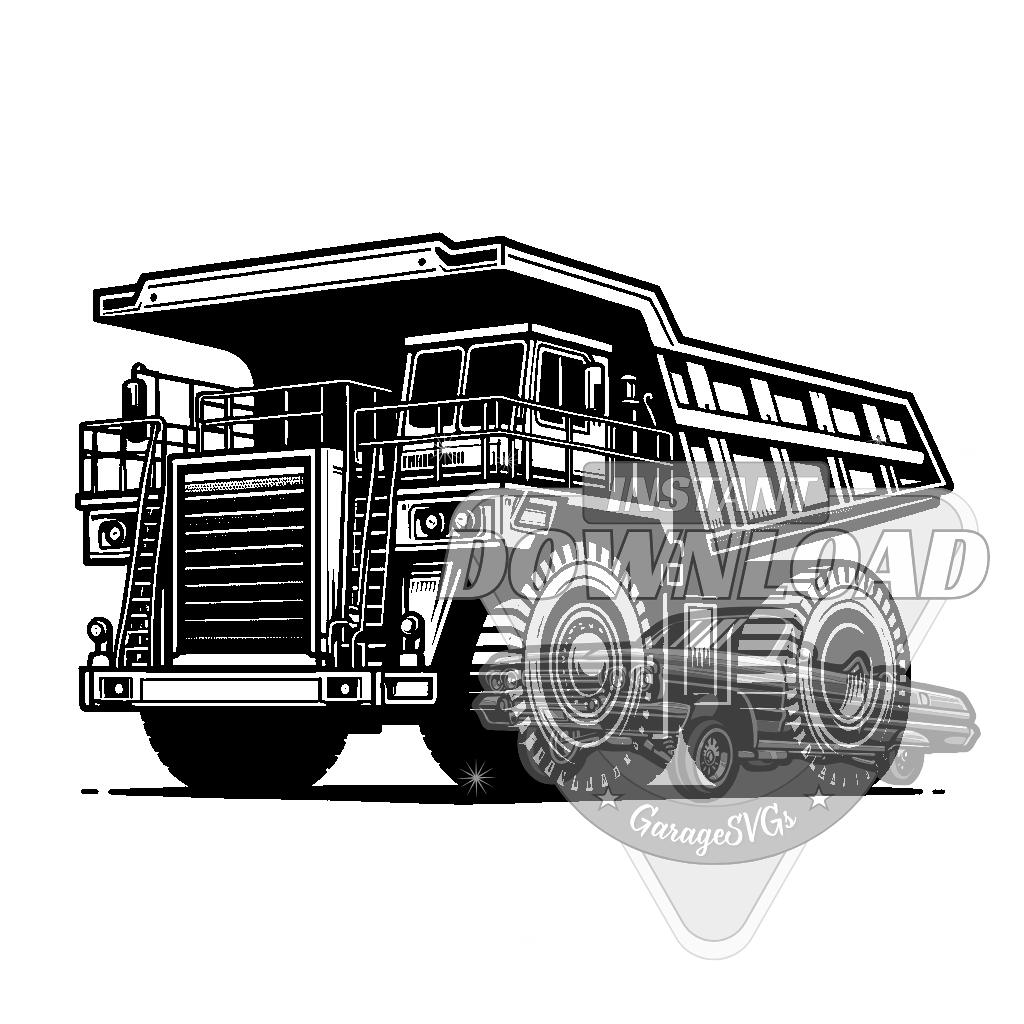 Mining Truck SVG Bundle - Etsy