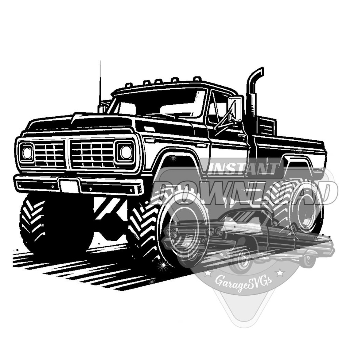 Mud Bogging Truck SVG Bundle - Etsy