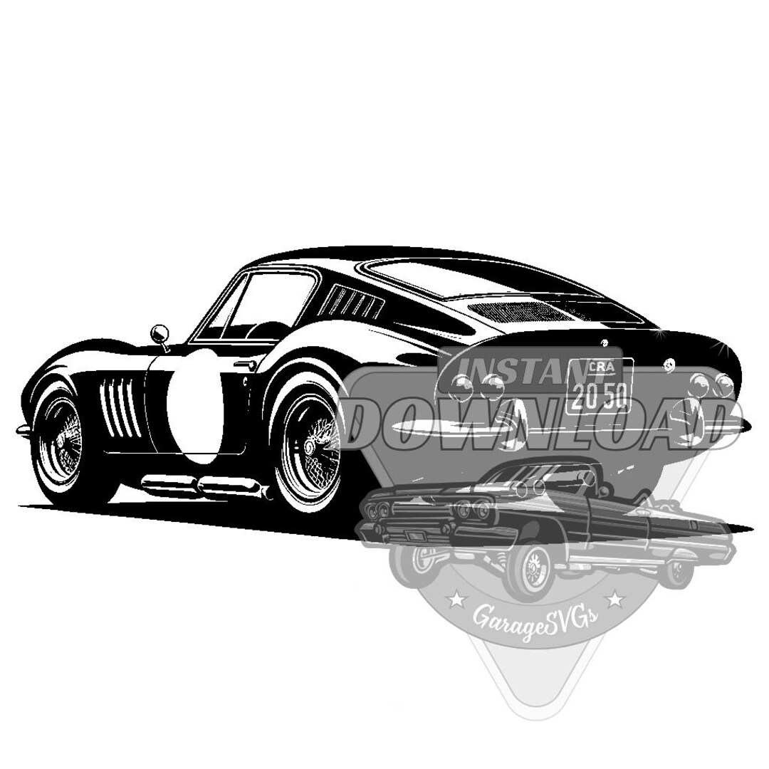 Classic Italian Sports Car SVG Bundle - Etsy